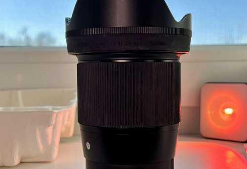 Объектив Sigma 16mm F1.4 DC DN for Sony E mount
