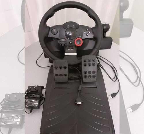 Игровой руль logitech driving force gt