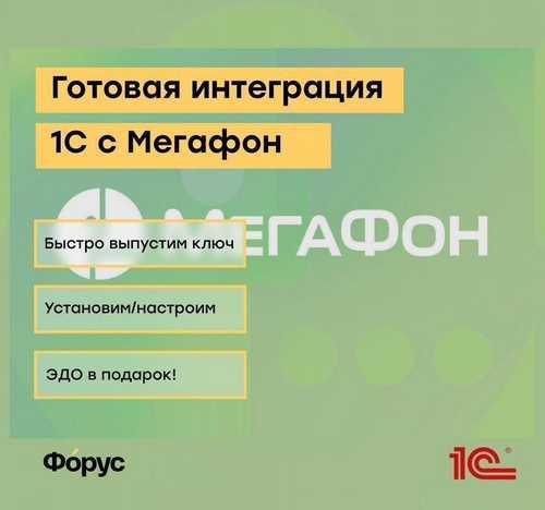 Готовая интеграция 1С с Мегафон