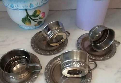 Кофейный набор мельхиор времён СССР