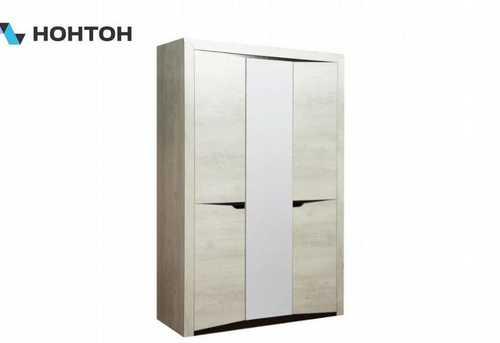 Шкаф Лючия 3-дверный бетон пайн белый
