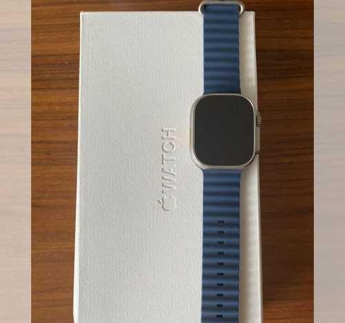 Apple Watch Ultra 49mm Titanium Blue Ocean Band