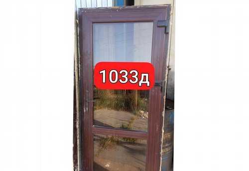 Дверь бу пластиковая, 1970(в) х 920(ш) № 1033Д