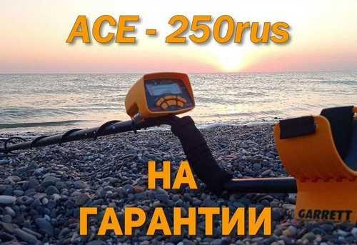 Металлоискатель garrett ace 250 rus на гарантии