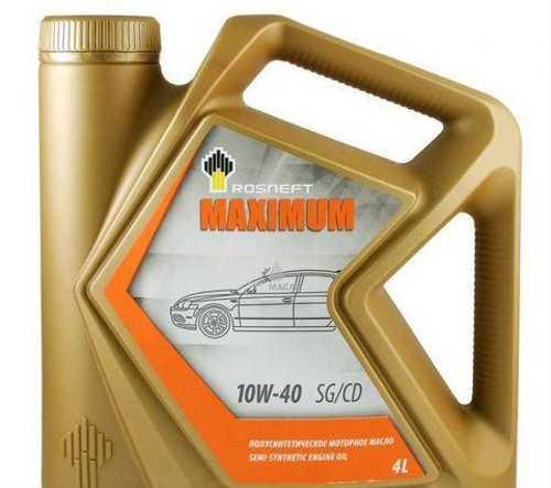 Масло моторное Роснефть RN Maximum 10w-40 (4л) п/с