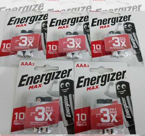 Батарейки energizer 10 шт