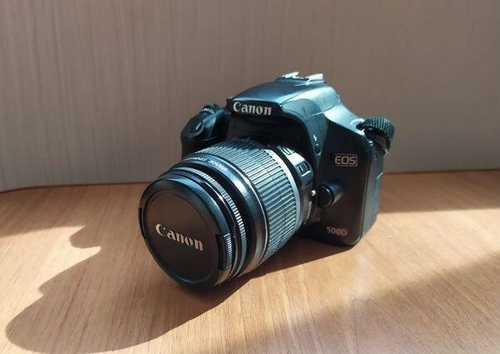 Зеркальный Фотоаппарат Canon 500d + kit 18-55