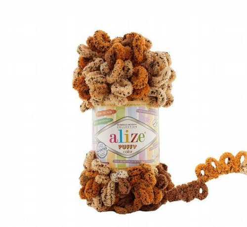 Пряжа Alize 'Puffy Color' 100г 9м (100 микрополиэс