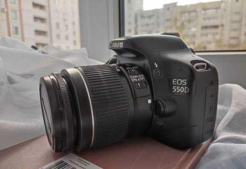 Зеркальный фотоаппарат canon 550d (пробег 11к)