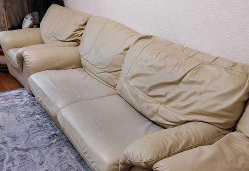 Кожаный диван-кровать IKEA, Бьёрбу