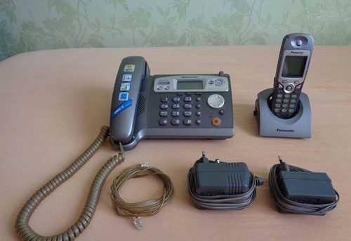 Телефон беспроводной с проводным базовым телефоном