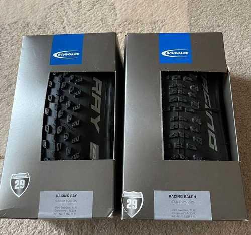 Покрышки 29 shwalbe racing ray/ralph 2,25