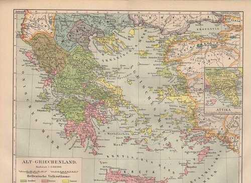 Карты древних городов и стран. 19 век