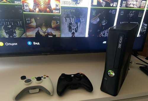 Xbox 360 slim freeboot (прошитый) + игры