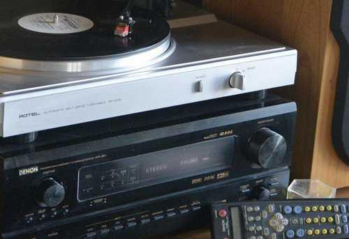 Ресивер Denon AVR-3801, проигрыватель Rotel RP400