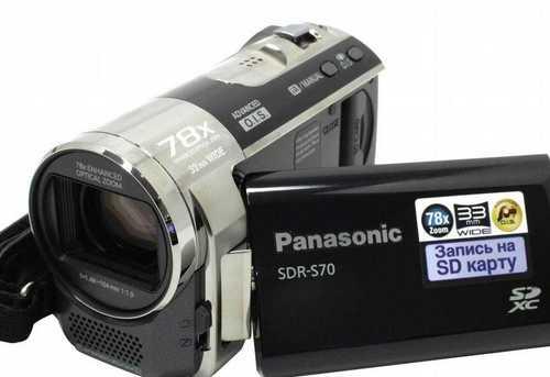 Видеокамера Panasonic SDR-S70+16гб+Сумка+З/устр.++