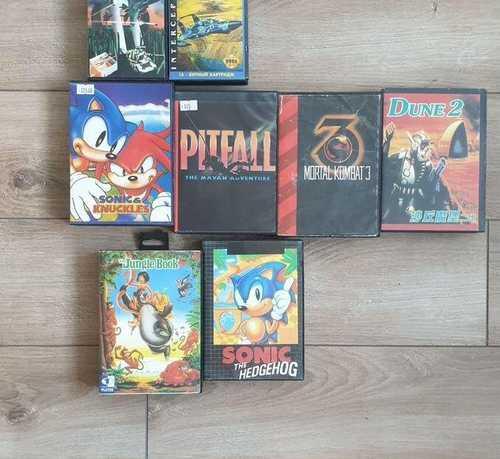 Картриджи сега, sonic оригинал, 2 новодела