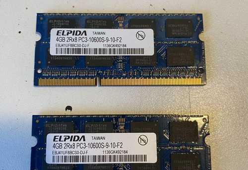 Оперативная память ddr3 so-dimm 2x4gb