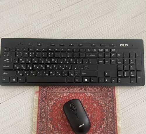 Беспроводная клавиатура и мышь msi kg 1116