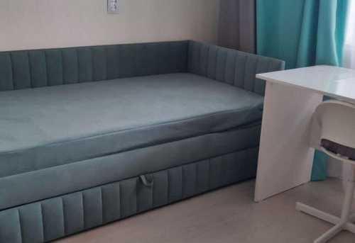 Мягкая кроватка Твикс с бортом 160-80