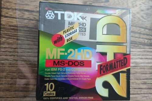 Дискеты 3.5 TDK MF-2HD (10 штук)