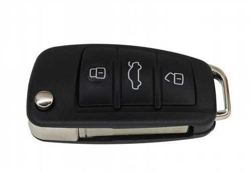 Корпус выкидного ключа Audi Q7, A6 три кнопки, лез