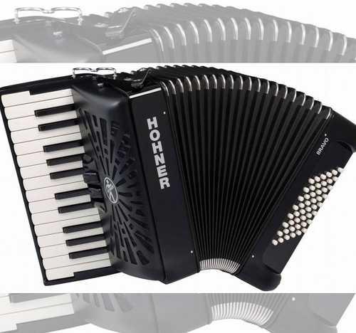 Hohner Bravo II 48 black - Аккордеон 1/2