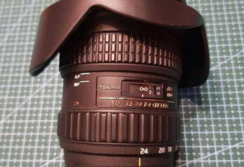 Tokina ATX PRO SD 12-24 f4 (IF) DX fo Nikon
