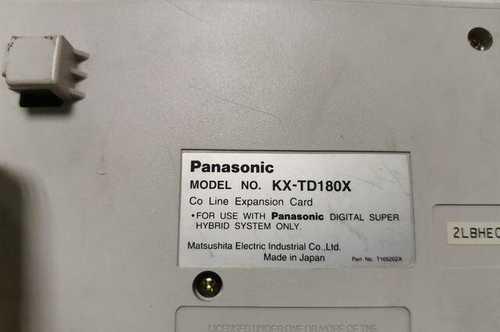 Плата расширения Panasonic KX-TD180X