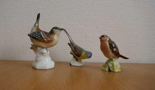 Фарфоровые статуэтки Птицы