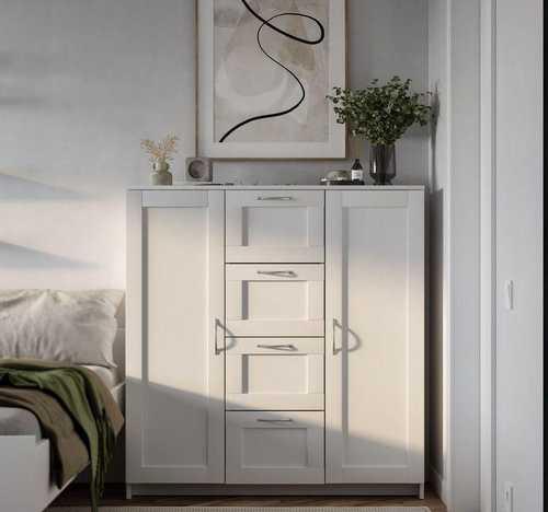 Тумба с ящиками IKEA сириус Белый