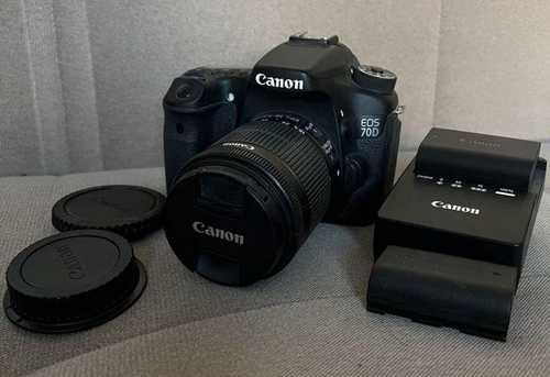 Зеркальный фотоаппарат canon EOS 70D