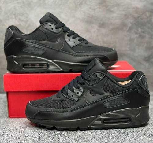 Кроссовки Nike Air Max 90 черные арт:355