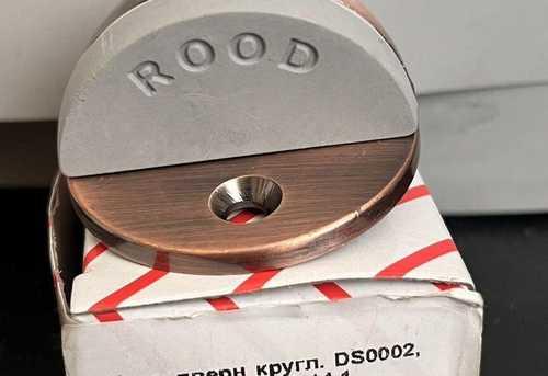 Упор дверной медный круглыйф DS0002