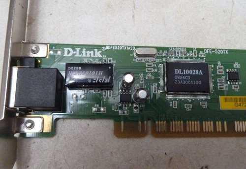 Сетевая карта DLink DFE-520TX разъём PCI