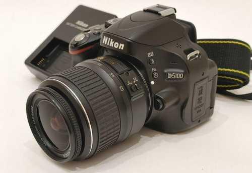 Nikon D5100 фотоаппарат с объективом 18-55