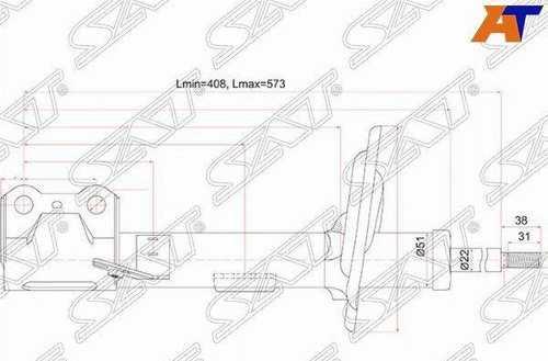 Стойка передняя lexus RX 09-15, lexus RX270, lexus