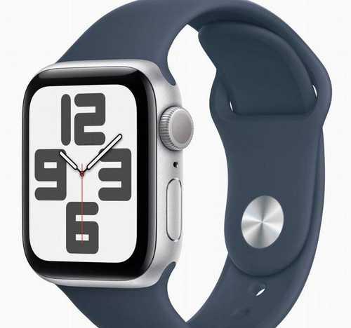 Смарт-часы Apple Watch SE 2 (2023), 40 мм, Silver Al Storm Blue Sport Band (S/M)