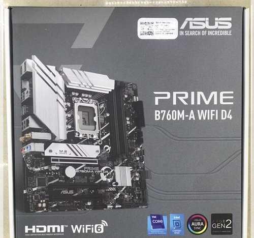 Материнская плата asus prime B760М-A WI-FI D4