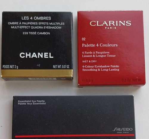 Тени для век chanel shiseido clarins