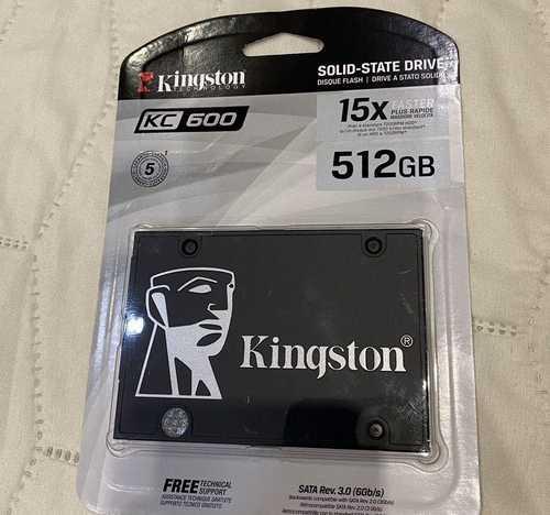 Ssd диск kingston kc600 512GB