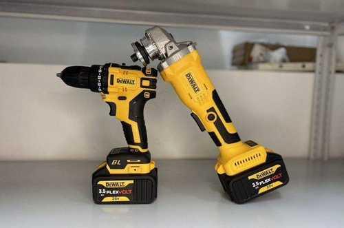 Болгарка и шуруповерт dewalt новый