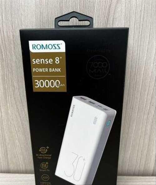 Внешний аккумулятор romoss sense 8+ 30000 mah