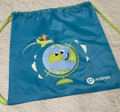 Мешок детский для обуви мерч s7 Airlines