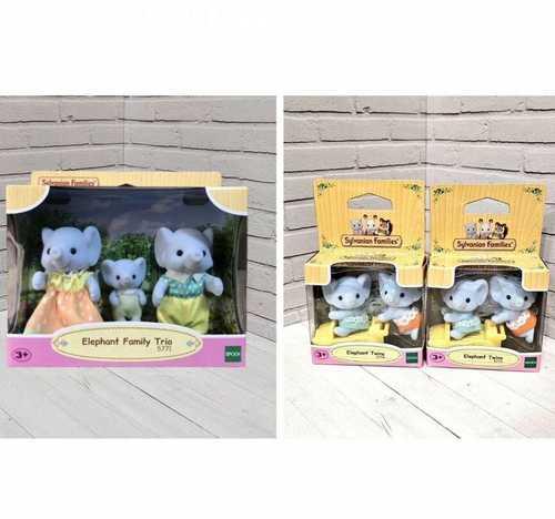 Новый набор Sylvanian Families Семья слонов