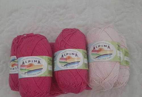 Пряжа alpina для вязания хлопок
