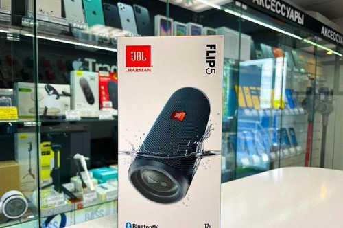 Портативная акустика JBL Flip 5, синий