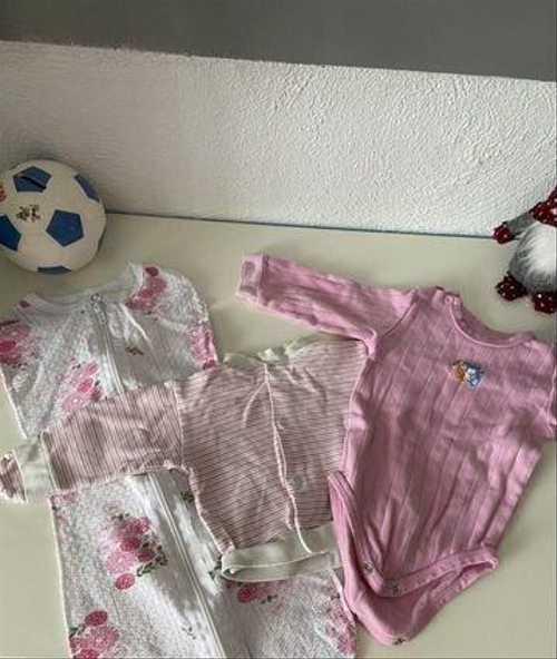 Пакт одежды на новорожденную девочку