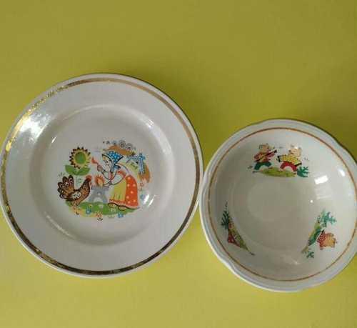 Детские тарелки СССР