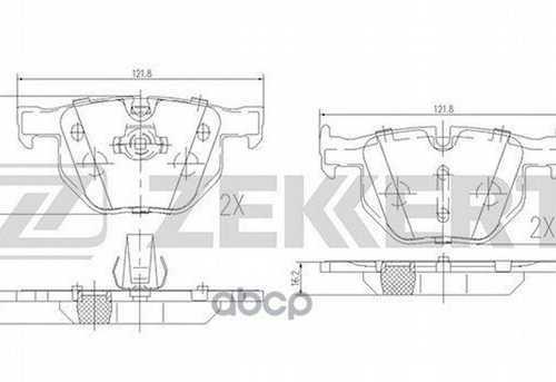 Колодки торм. диск. задн. BMW 5 (E60 E61) 03